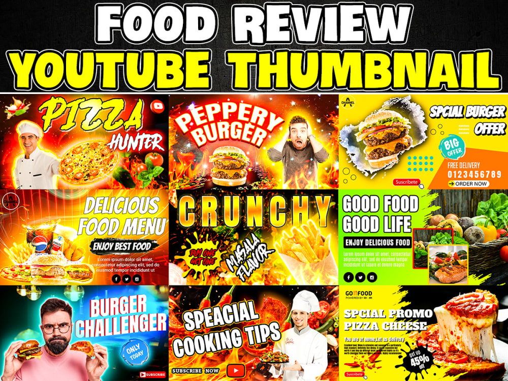 Amazing, attractive, click-bait youtube thumbnails | Upwork