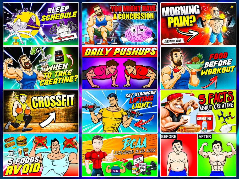 Amazing, attractive, click-bait youtube thumbnails | Upwork