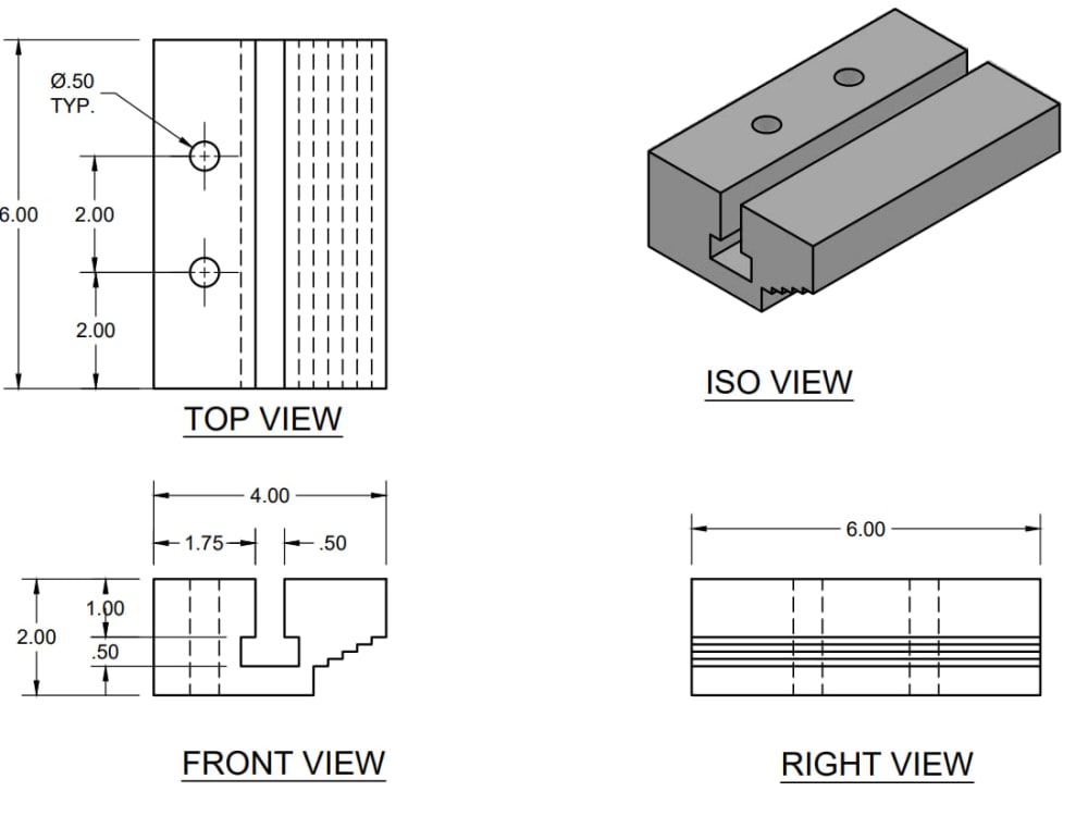 A technical drawing of your single-part product idea | Upwork