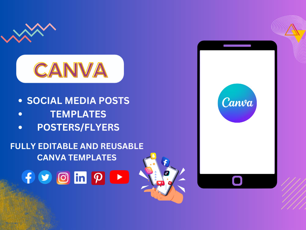 Design social media posts on Canva. | Upwork