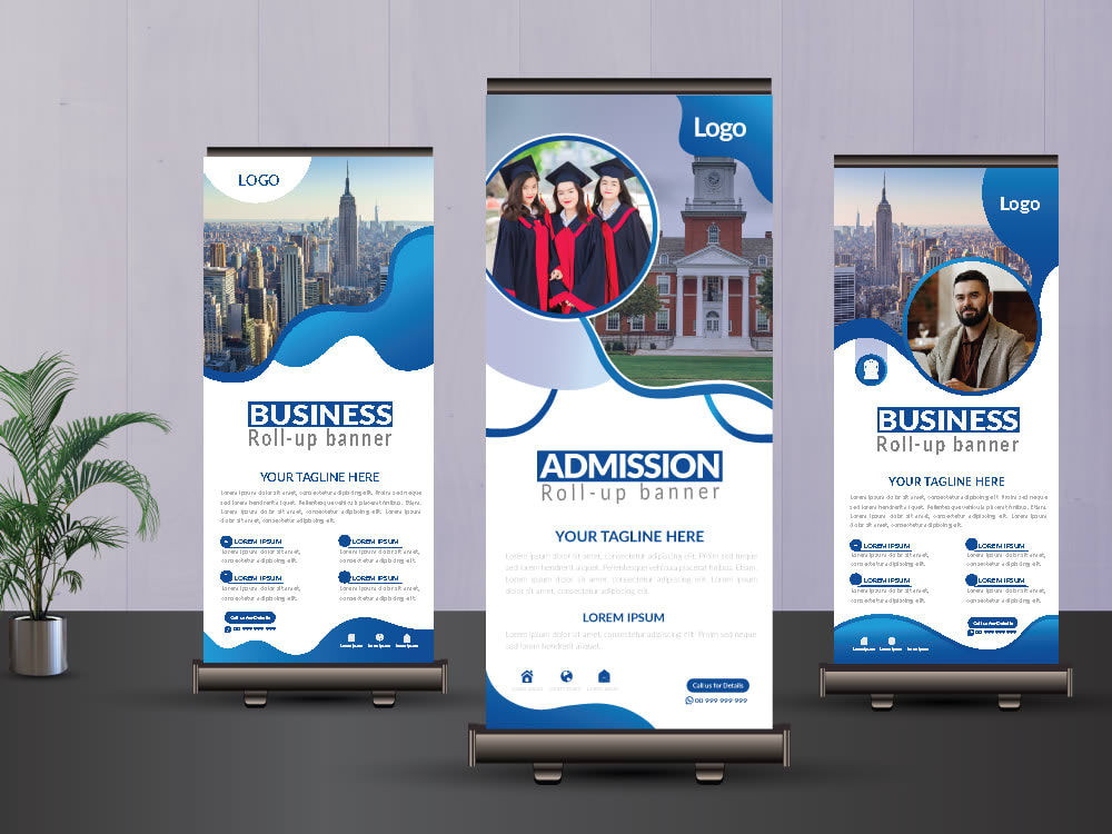 Design a roll up banner, pop up, stand, yard sign, pull up | Upwork