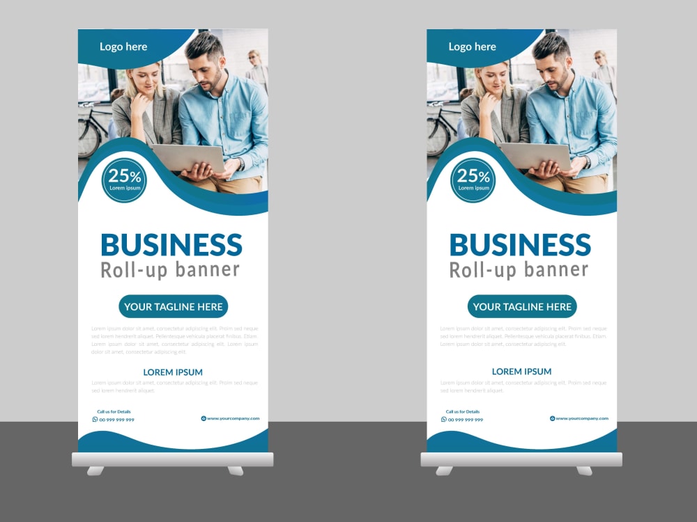 Design a roll up banner, pop up, stand, yard sign, pull up | Upwork