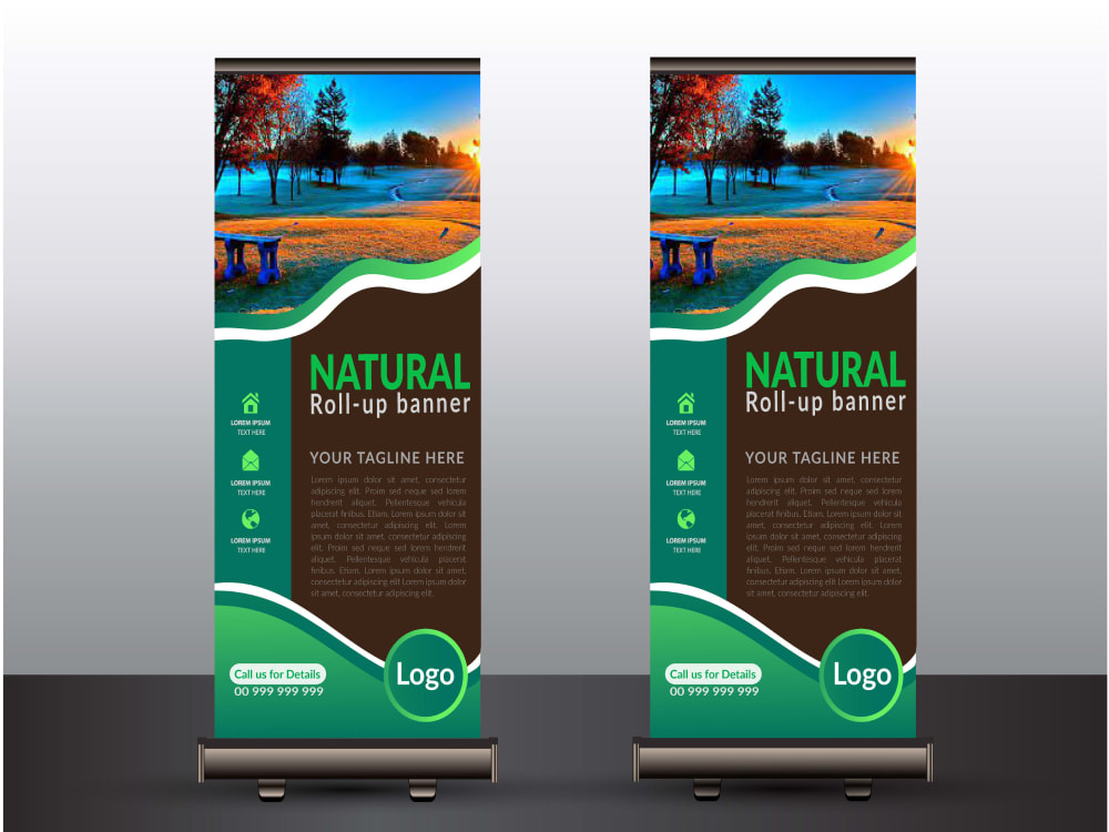 Design a roll up banner, pop up, stand, yard sign, pull up | Upwork
