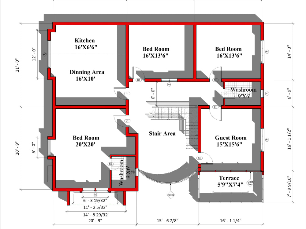 Professional architectural floorplan on CAD | Upwork