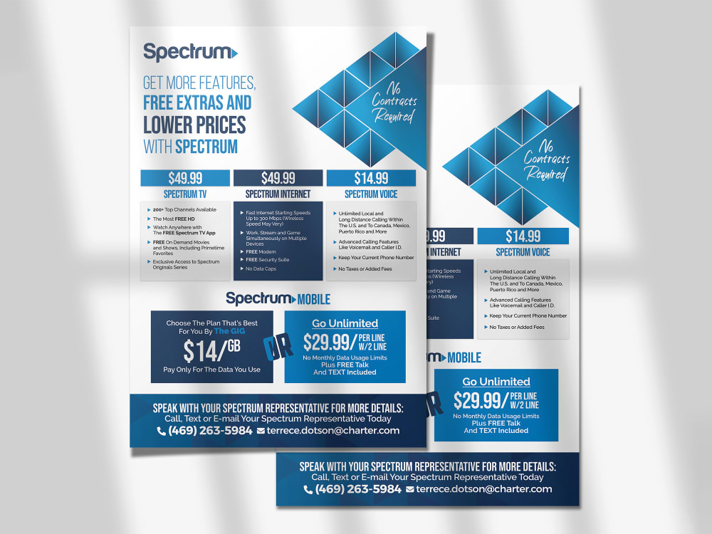 An Internet-Broadband Marketing Flyer, Postcard or Social Media Banner ...