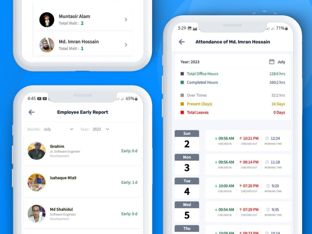 Cross platform mobile app and angular admin panel(attendance app) | Upwork