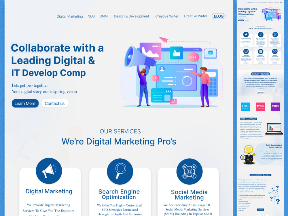 A fantastic Website landing/Home page in 24 Hours | Upwork