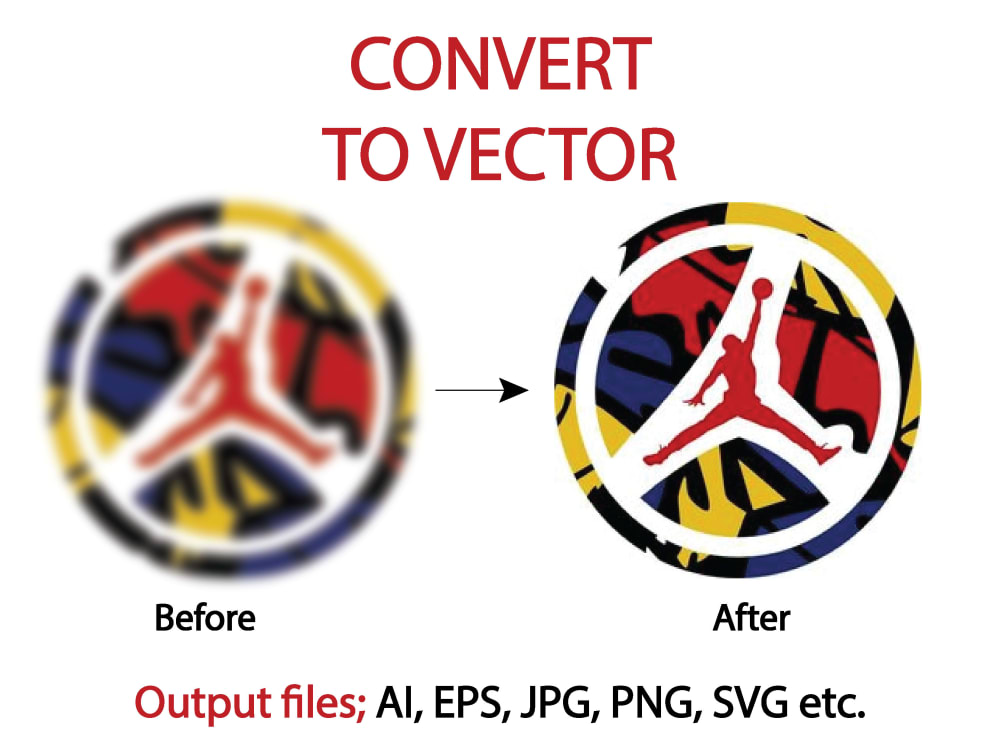 A fantastic vector tracing of your logos, images, texts and sketches ...