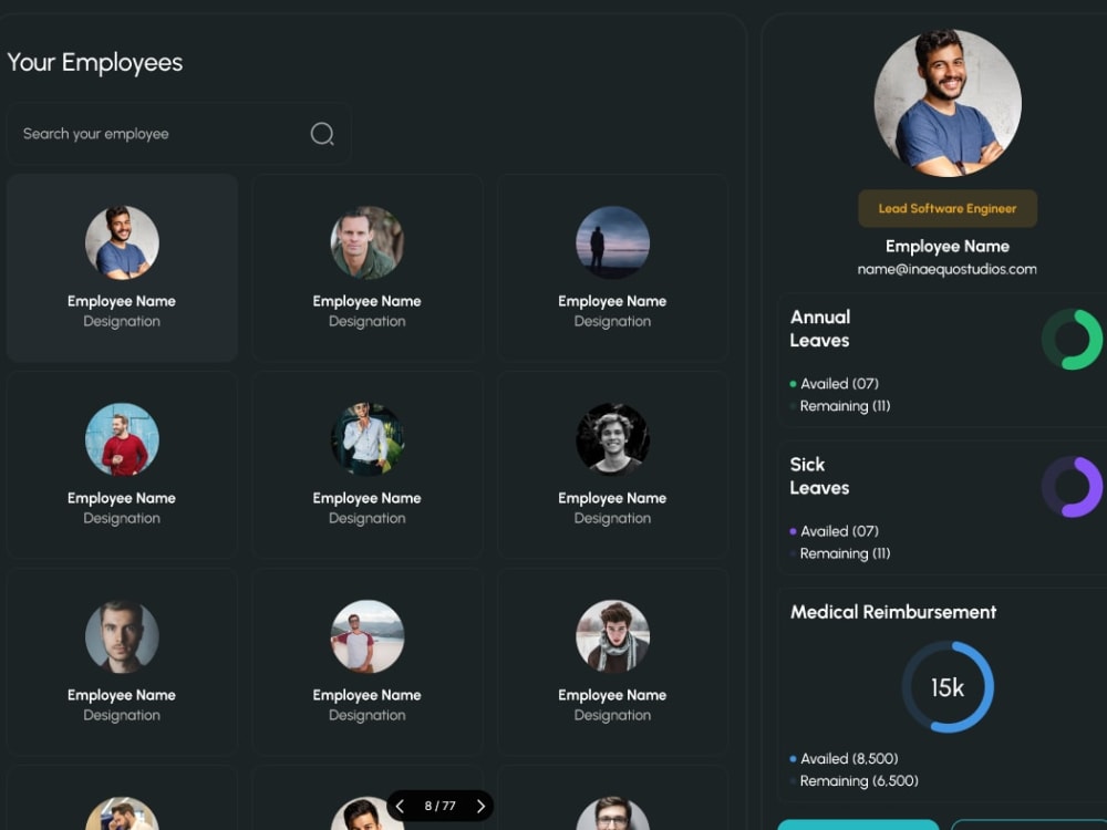 A spectacular responsive Employee Management System | Upwork
