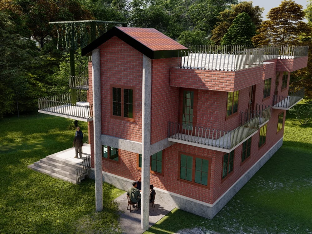 A BIM project along with render images. | Upwork