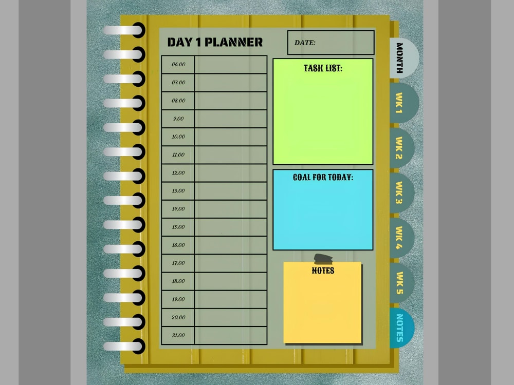 Daily - weekly - monthly - printable - digital planner | Upwork
