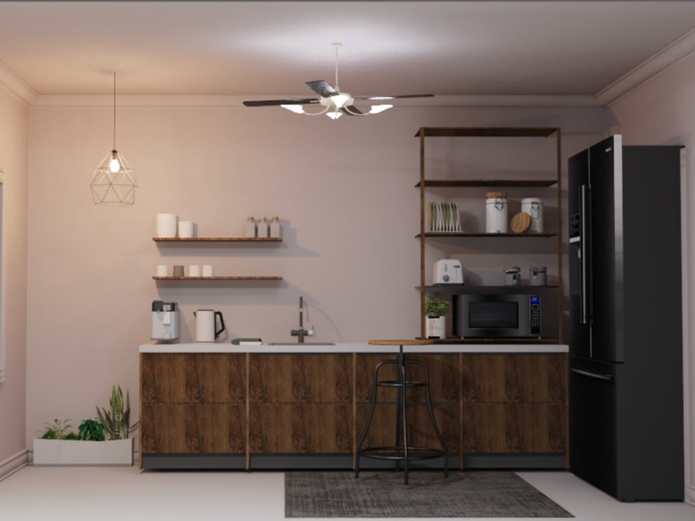An amazing kitchen design with cut list. | Upwork