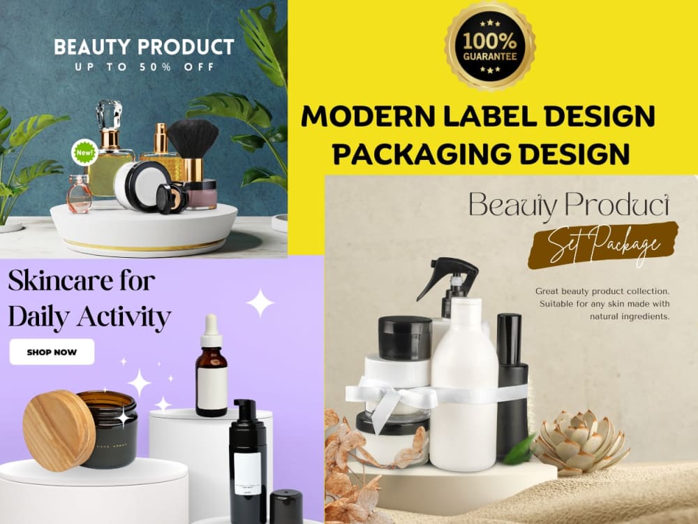 An attractive and modern label design or packaging design for your ...