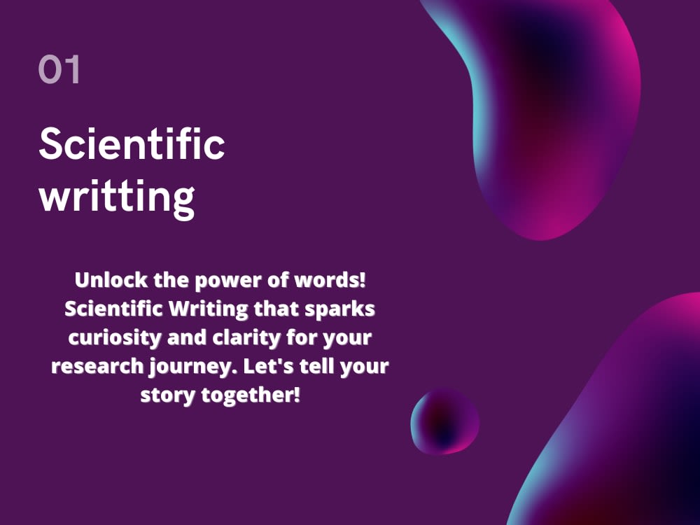 The services of a versatile scientific writer with a medical expertise ...