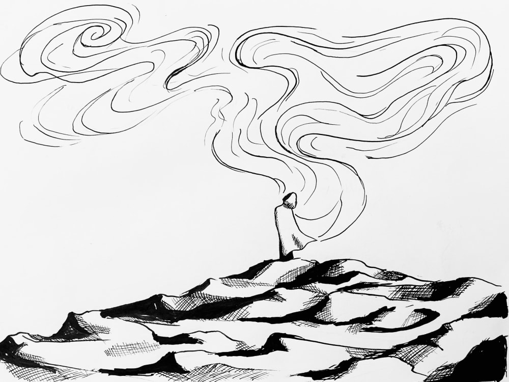 An original, hand-drawn ink illustration | Upwork