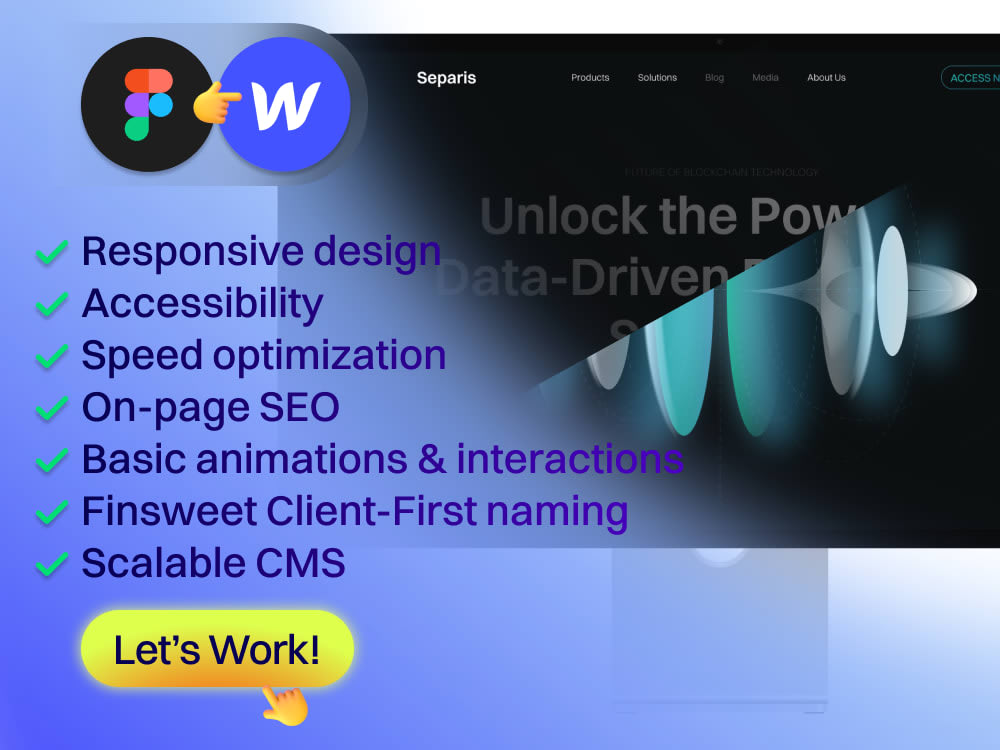 Responsive Webflow website / Figma to Webflow / Webflow Developer | Upwork