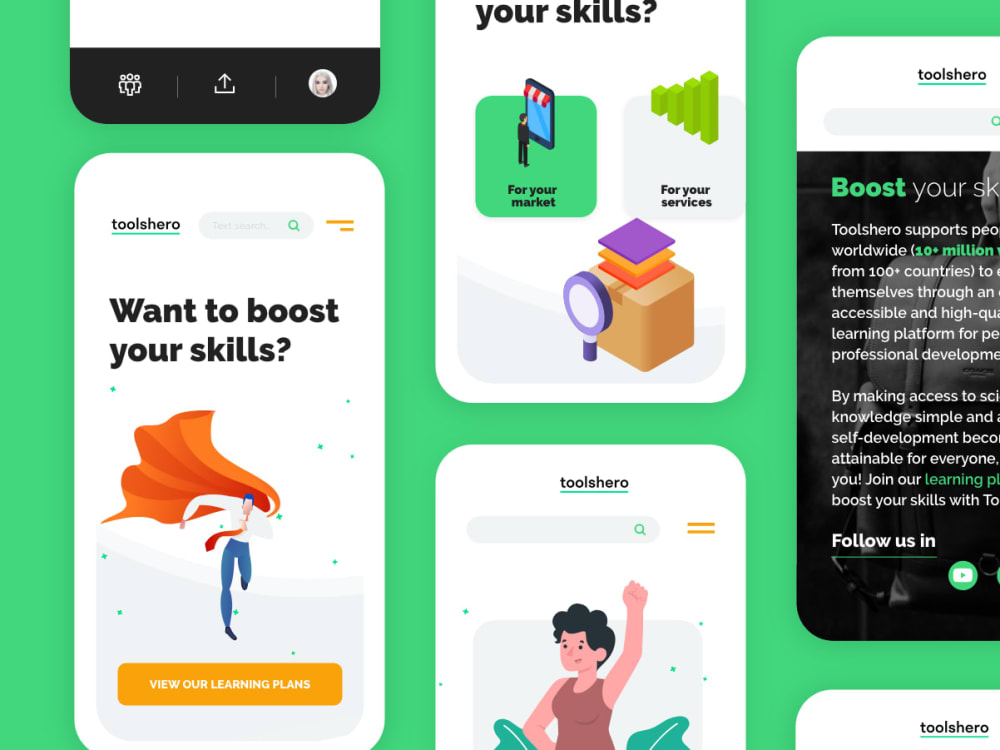 A fantastic prototype website/landing page/app proposition | Upwork