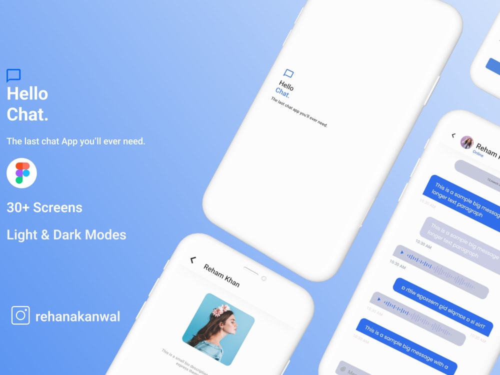 Captivating Chat App UI Design in figma | Upwork