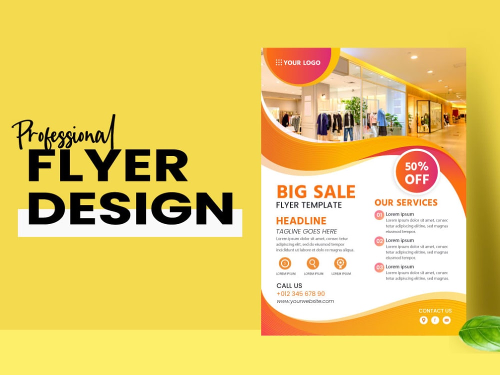 Attractive professional business flyer and brochure | Upwork