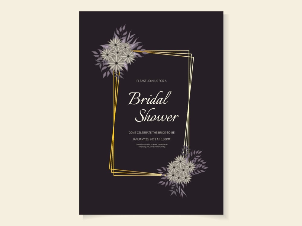 A Bridal Shower Invitation Card Design Here. | Upwork