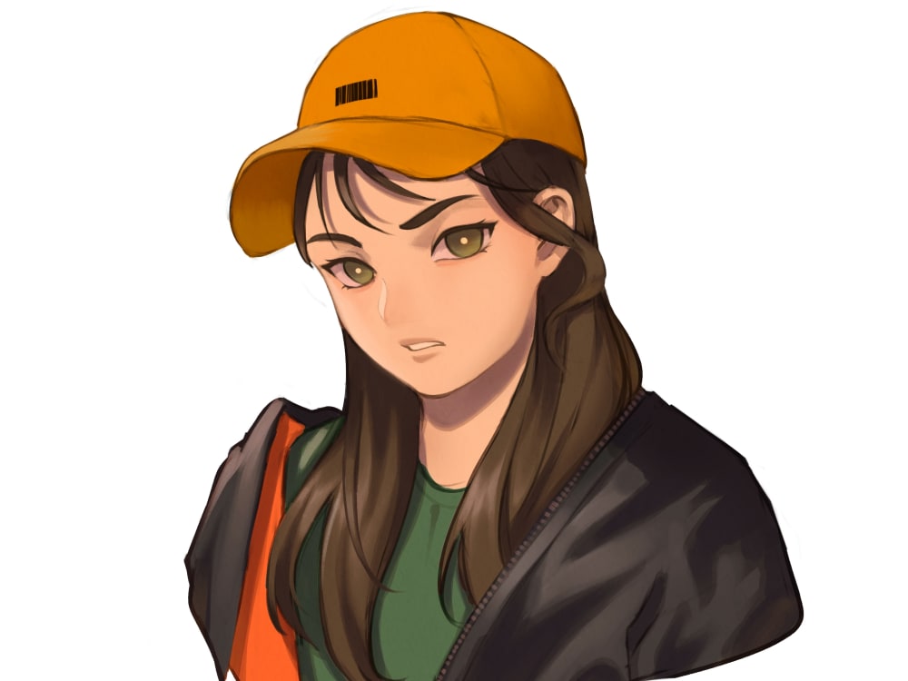 Unique Digital Portrait Illustration In Animesemirealistic Style Upwork