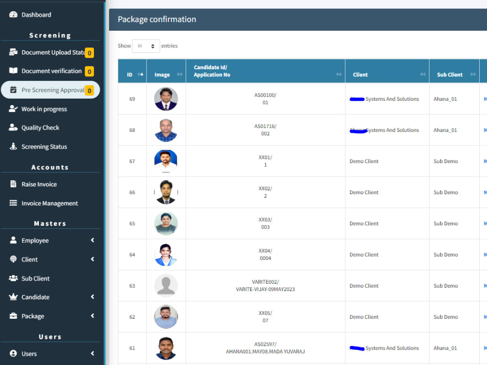 Background verification software with laravel framework | Upwork