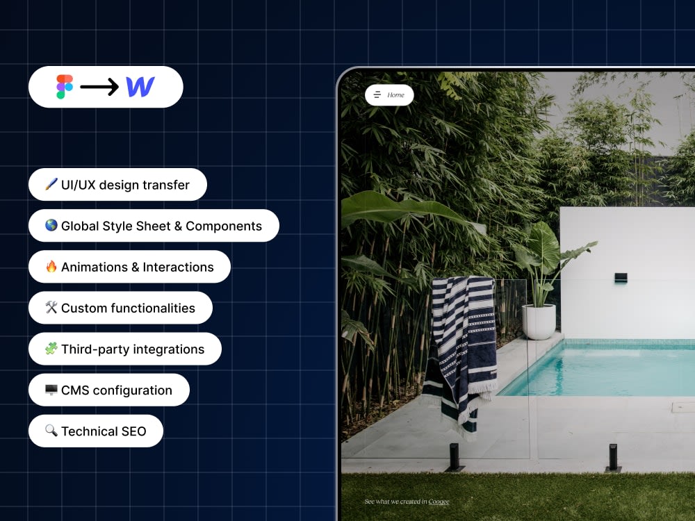 A Pixel-Perfect Figma to Webflow Conversion | Upwork