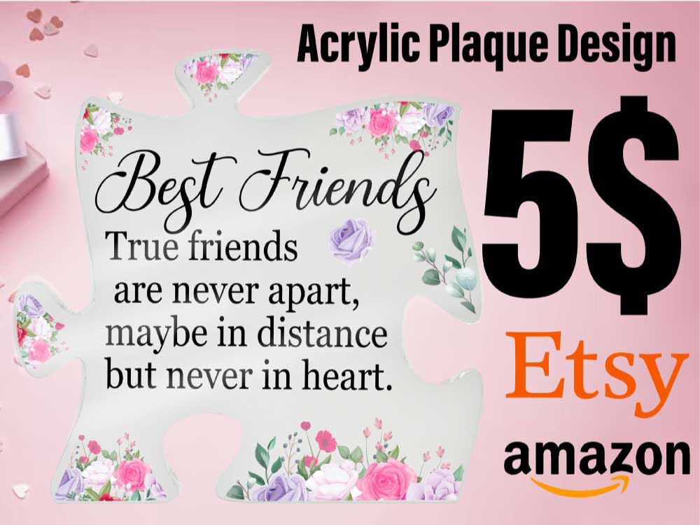 Necklaces, message card, profitable acrylic plaque gift design for etsy ...