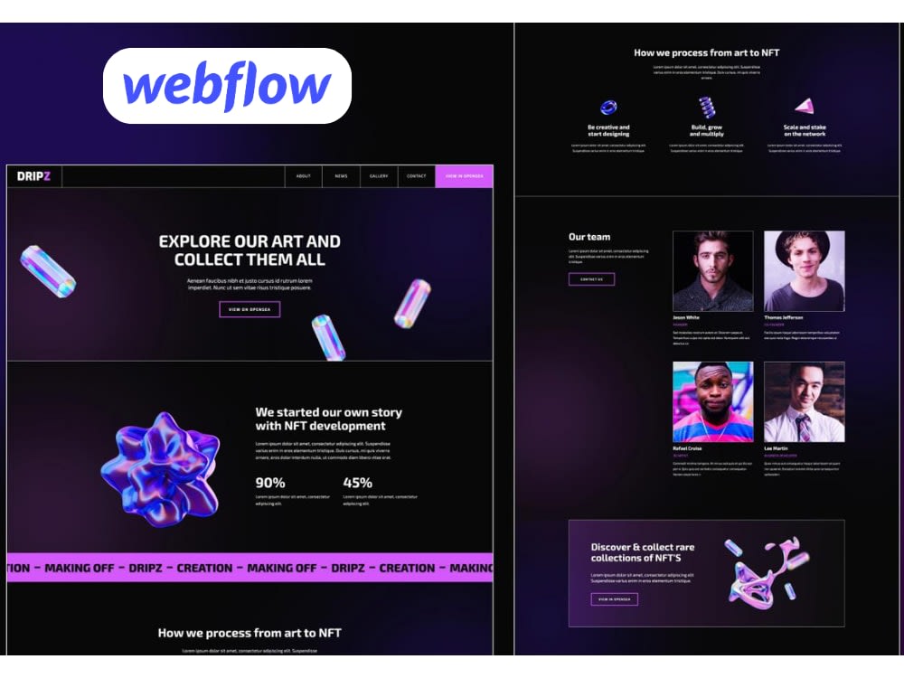 Design or Redesign Responsive Webflow Website | Upwork