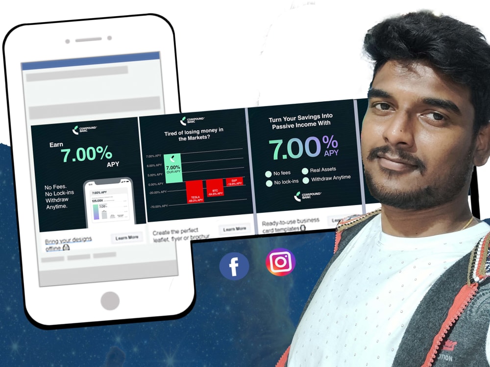 A Fantastic Carousel Ad for Facebook or Instagram Social Media Carousel | Upwork