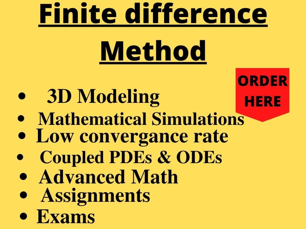A Finite Difference Method Assistance Upwork