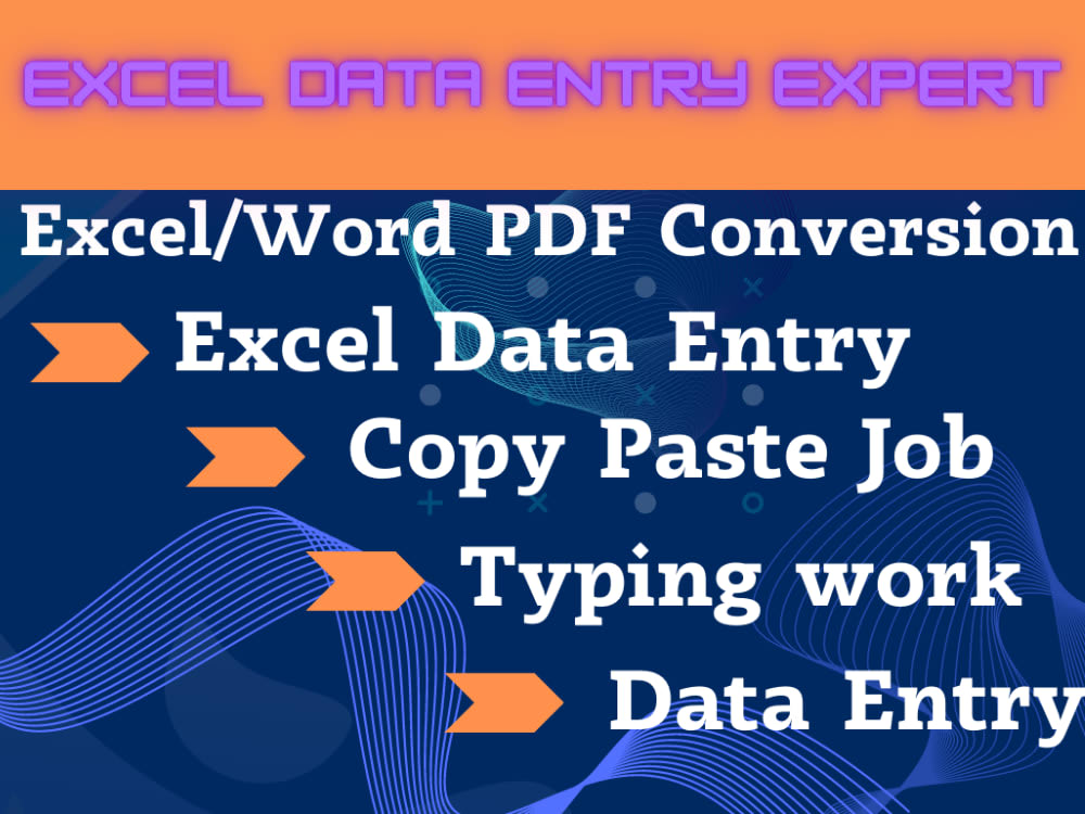 Professional Excel Data Entry, all types of Data Entry Services | Upwork