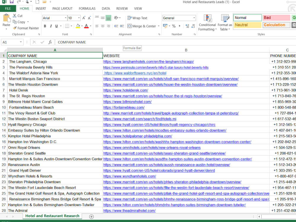 LIST BUILDING DATA ENTRY, WEB RESEARCH FILE CONVERSION LEAD GENERATION | Upwork