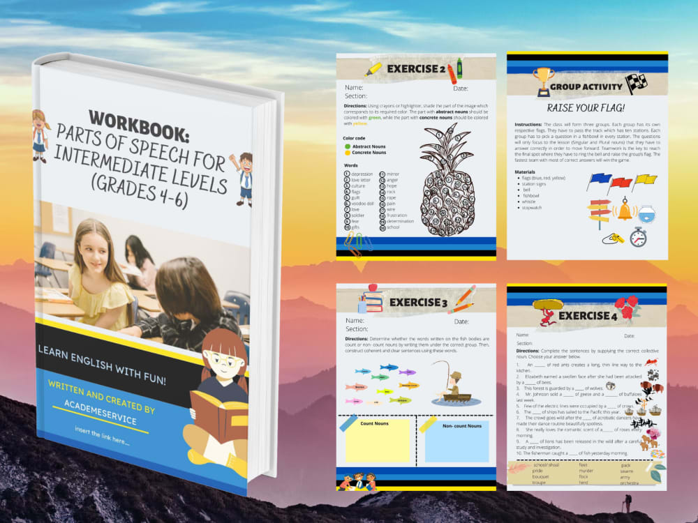 An interactive worksheets, workbook, and activity book designed on ...