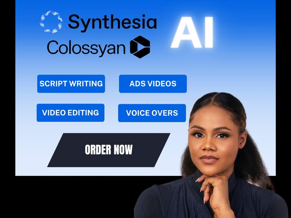 Synthesia and colossyan ai spokesperson video for ads, tutorial, training | Upwork