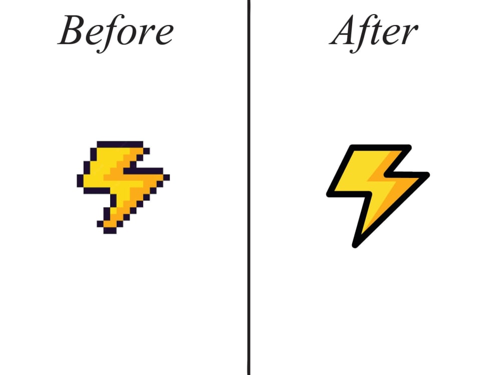 A vector file from your pixel image | Upwork