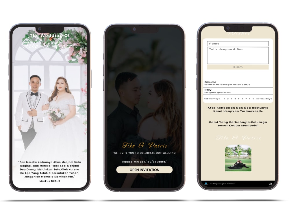 Invitation Website Mobile & Responsive for Mobile Device | Upwork