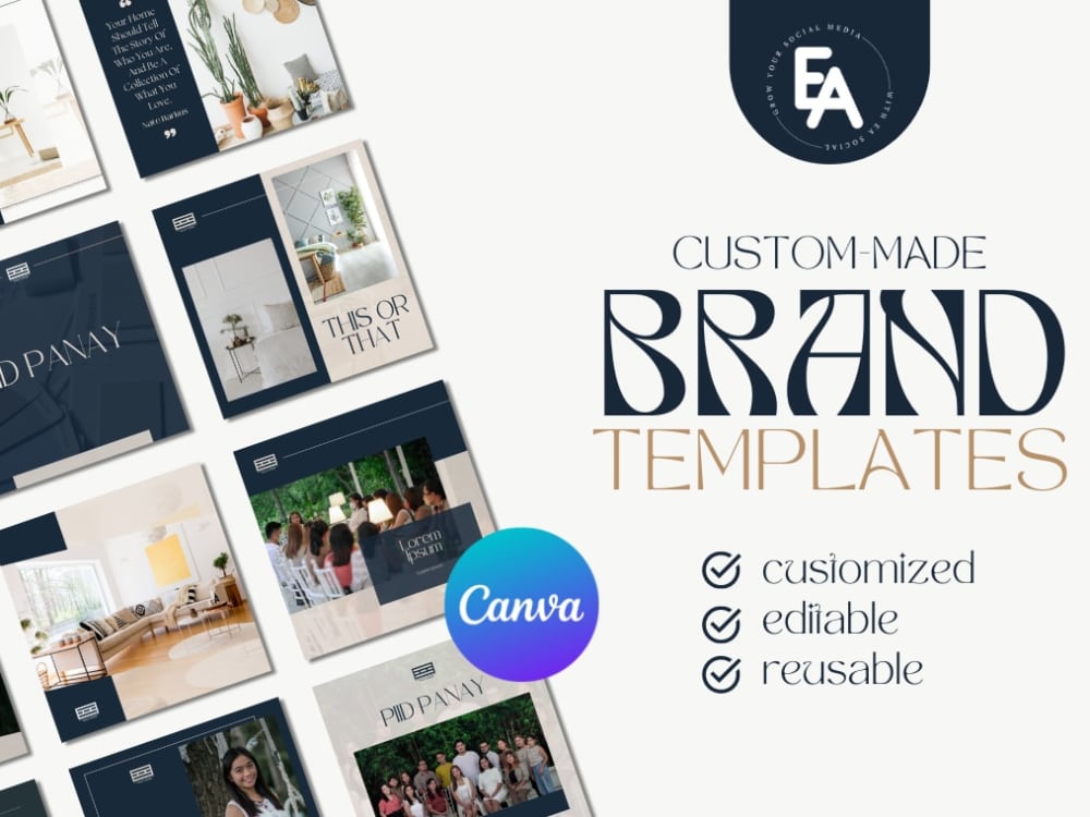 Editable Canva templates tailored to your brand | Upwork