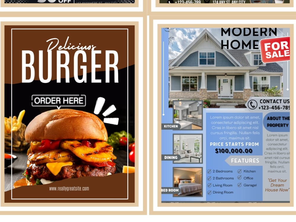 SIMPLE BUT ATTRACTIVE BUSINESS POSTER | Upwork