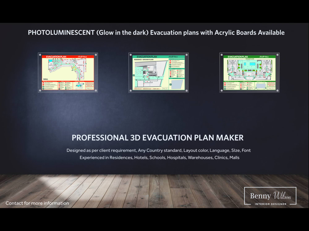 Evacuation plans in 3d/2d for Building/Offices/Hotels/Schools/Hospitals ...
