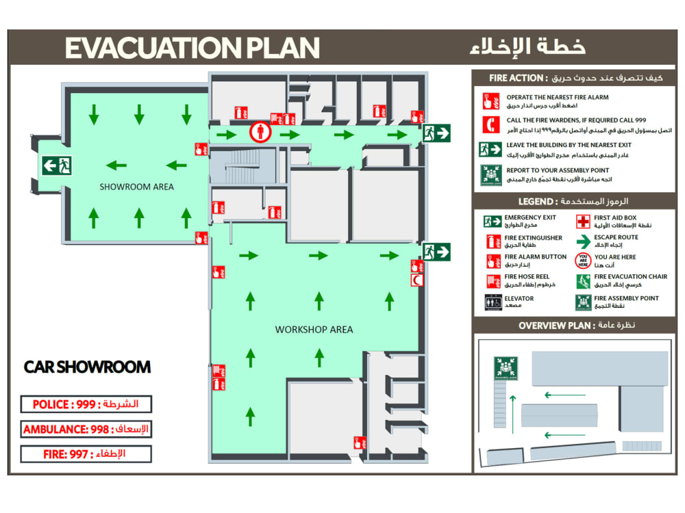 Evacuation plans in 3d/2d for Building/Offices/Hotels/Schools/Hospitals/any | Upwork