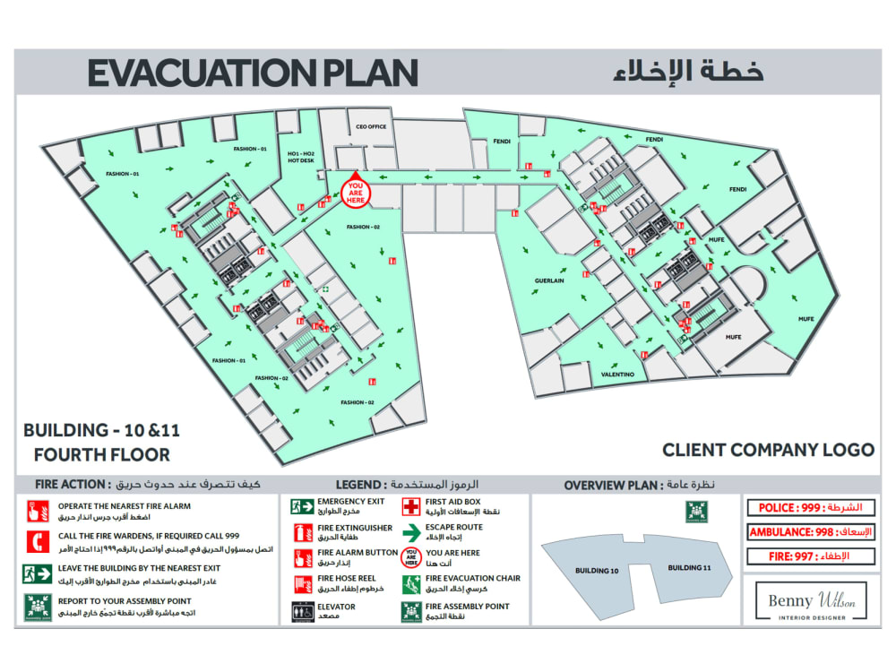 Evacuation plans in 3d/2d for Building/Offices/Hotels/Schools/Hospitals ...