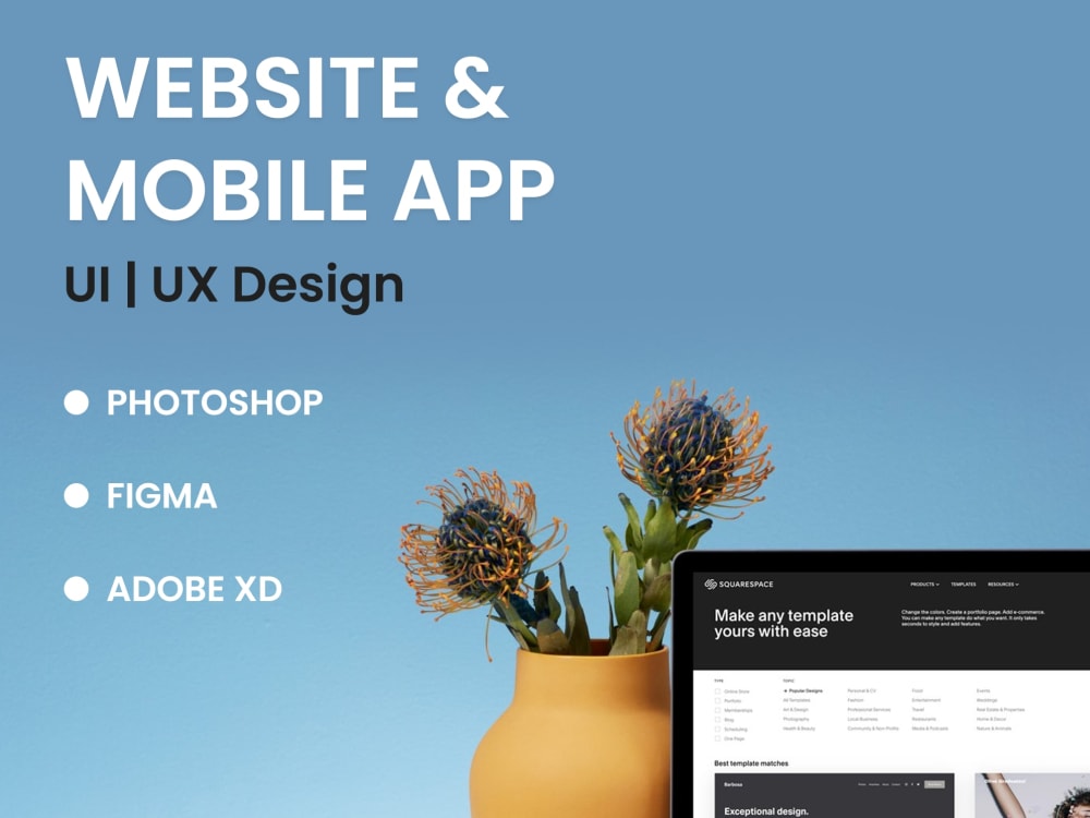 Affordable website UI/UX design, Web UI and landing page UI design | Upwork