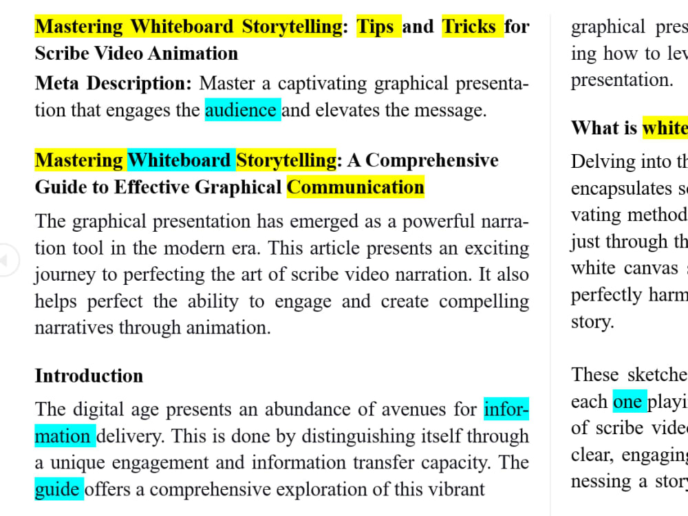 An amazing Search Engine Optimized long-form Article | Upwork