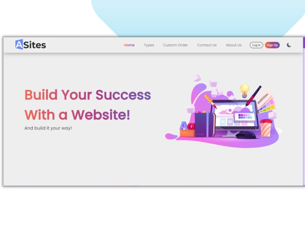 A modern website with SEO, animation, speed optimization, animations ...