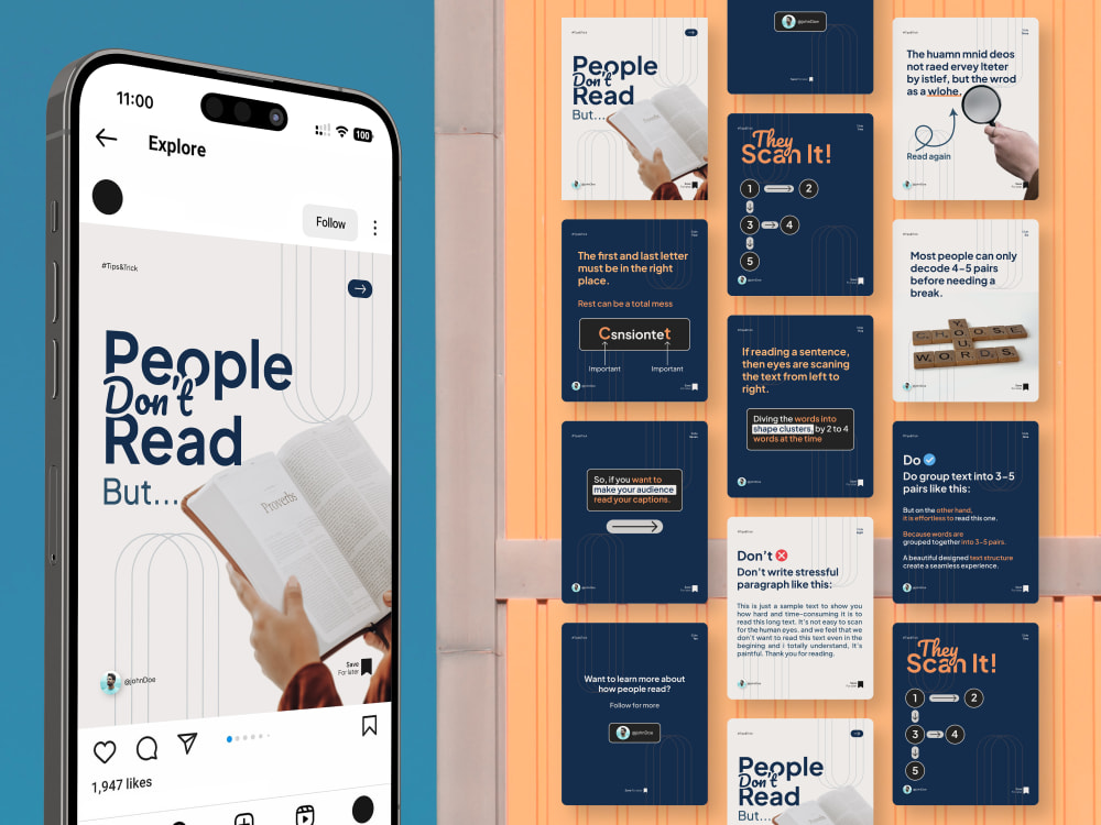 A professional Instagram carousel design | Upwork