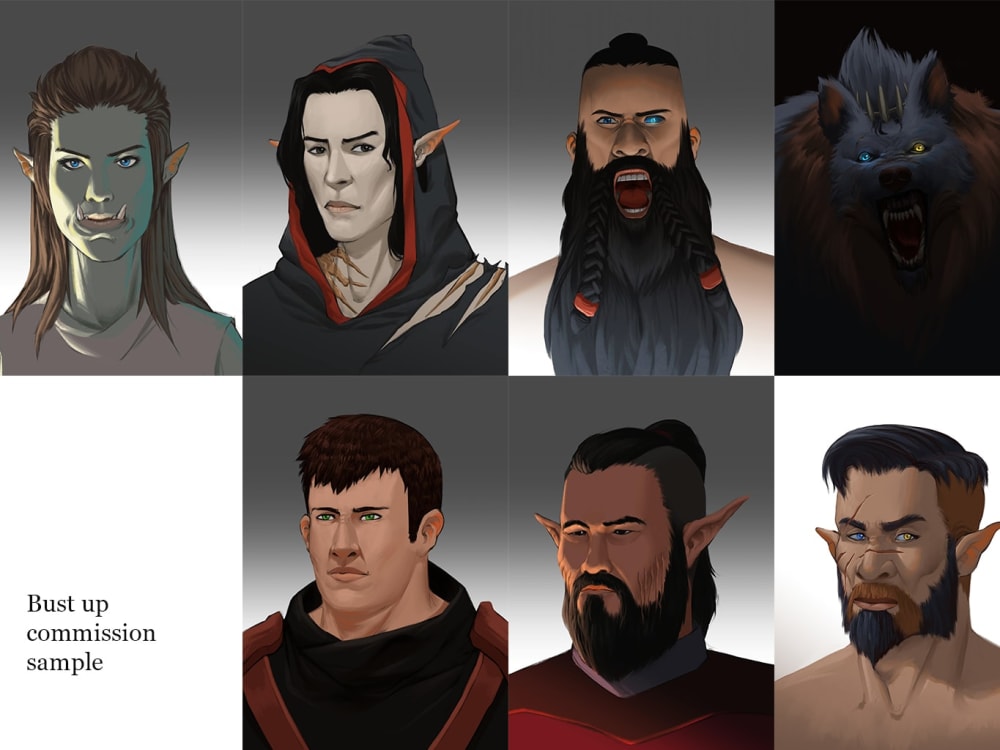 A fantasy dnd character design | Upwork