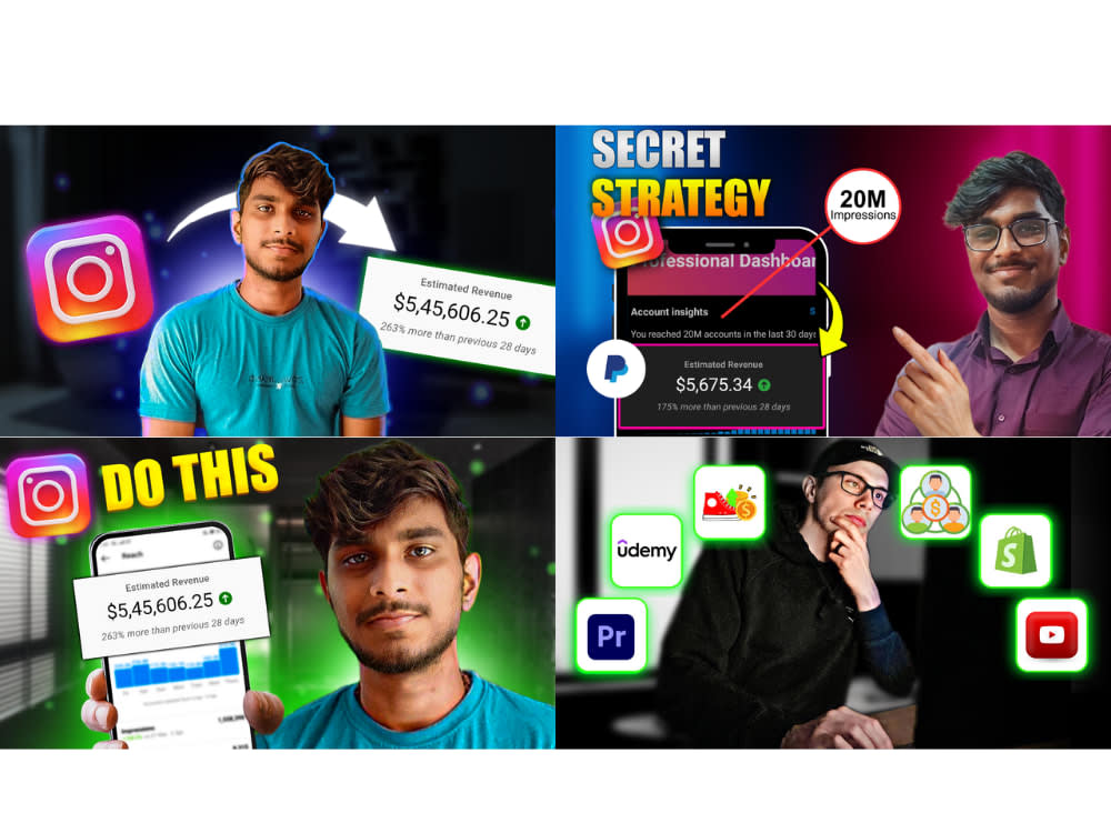 High CTR YouTube Thumbnails for your Channel in just 2 hours | Upwork