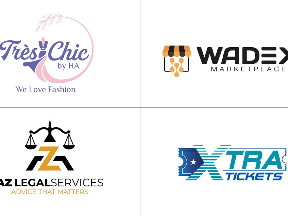 Professional minimalist logo design for your visual brand identity | Upwork