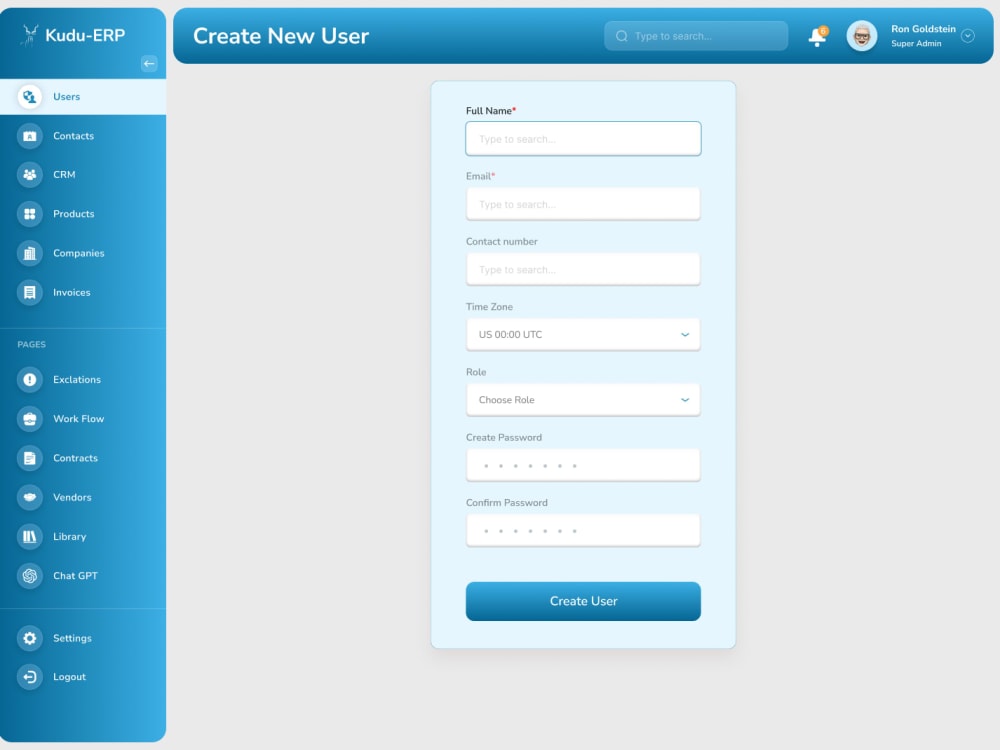 A professional and great user-friendly ERP and CRM system web based ...